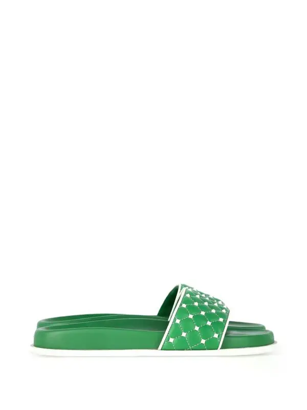 Valentino Garavani Rockstud Quilted Flat Sandals