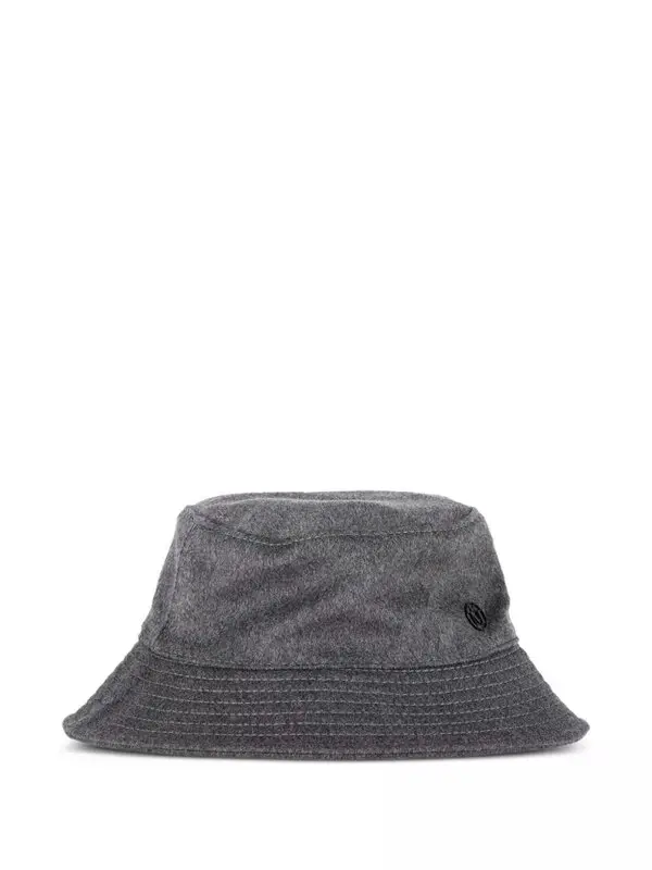 MAISON MICHEL Angele Bucket Hat - Grey