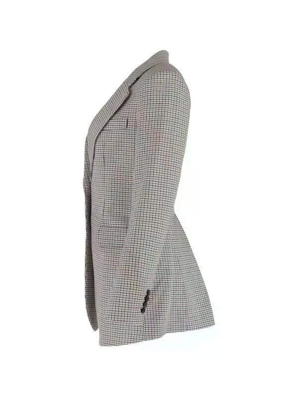 Theory Single-breasted Check Blazer