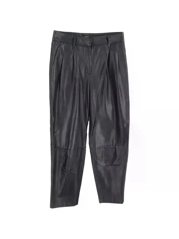 Brunello Cucinelli Leather Trousers