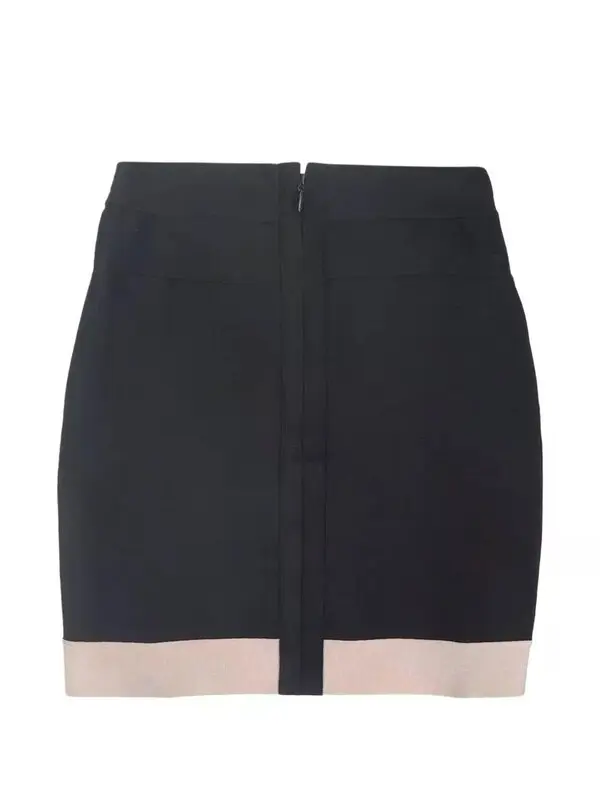 Herve Leger Mini Skirt With Zip Fastening