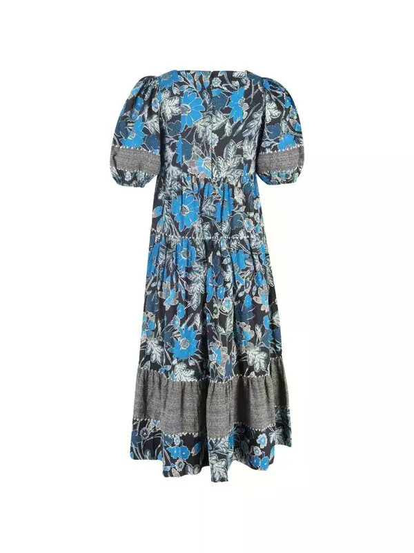Ulla Johnson Floral-print Tiered Midi Dress