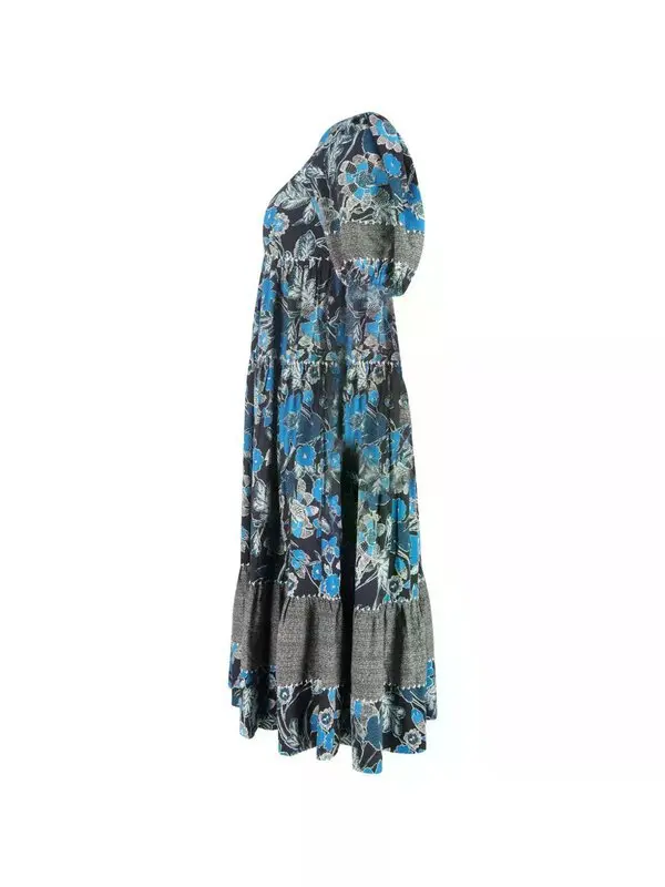 Ulla Johnson Floral-print Tiered Midi Dress