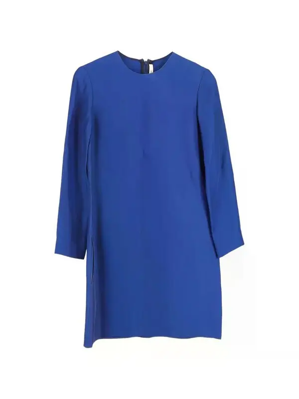 Celine Crew-neck Silk Mini Dress