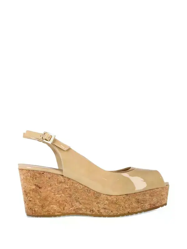 JIMMY CHOO Platform Slingback Wedge