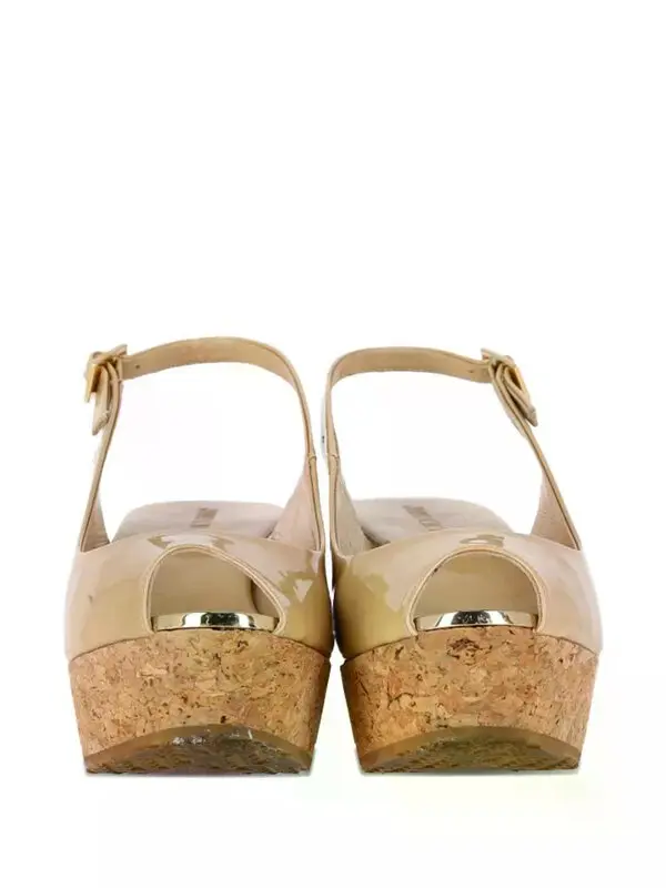 JIMMY CHOO Platform Slingback Wedge