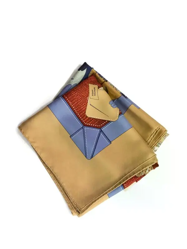 Hermès 2002 Tout Cuir Silk Scarf