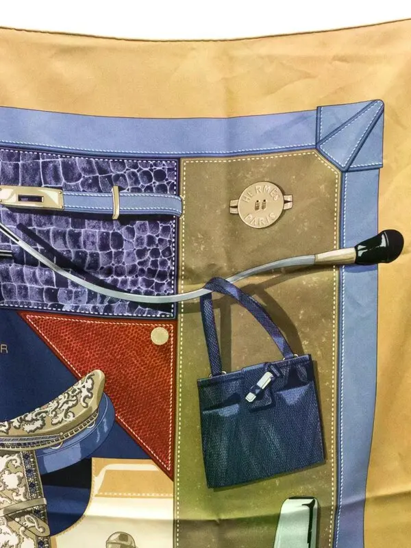 Hermès 2002 Tout Cuir Silk Scarf