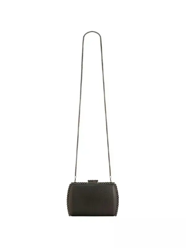 GEMY MAALOUF Leather Clutch Bag - Black
