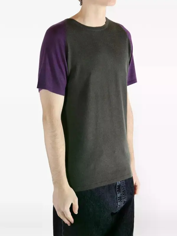 Frenckenberger Short-sleeved Color-block T-shirt