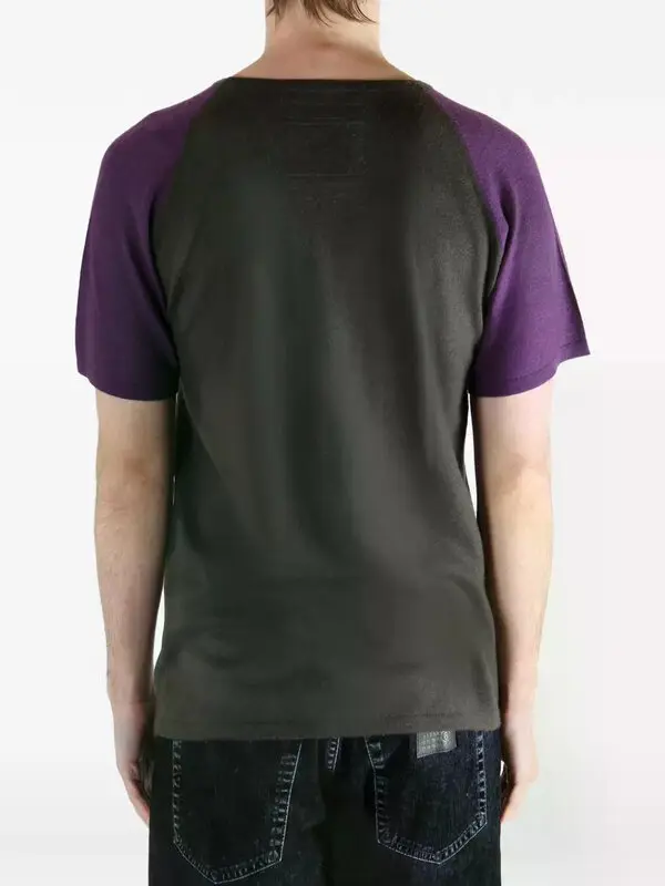Frenckenberger Short-sleeved Color-block T-shirt