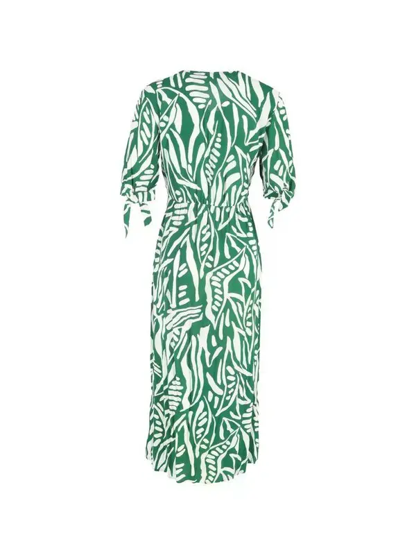 Ba&sh Botanical-print Wrap Dress