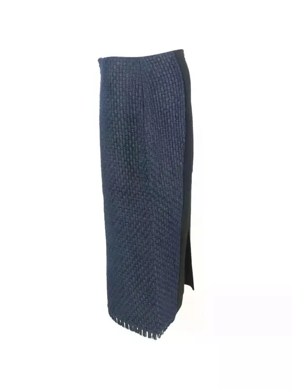 Roland Mouret Woven-effect Midi Skirt