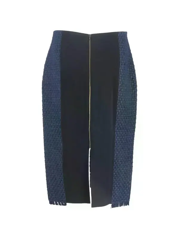 Roland Mouret Woven-effect Midi Skirt