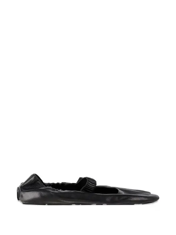 Prada Mary Jane Leather Ballet Flats