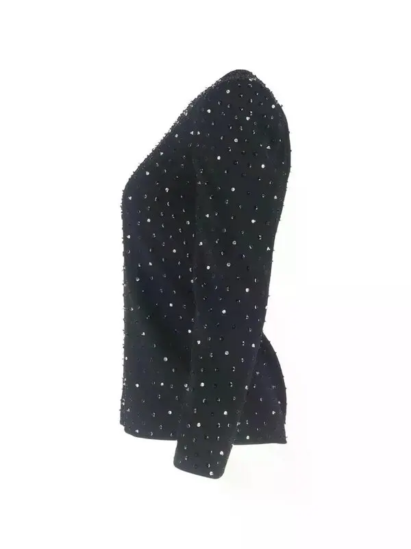 Valentino Garavani Embellished Long-sleeve Top