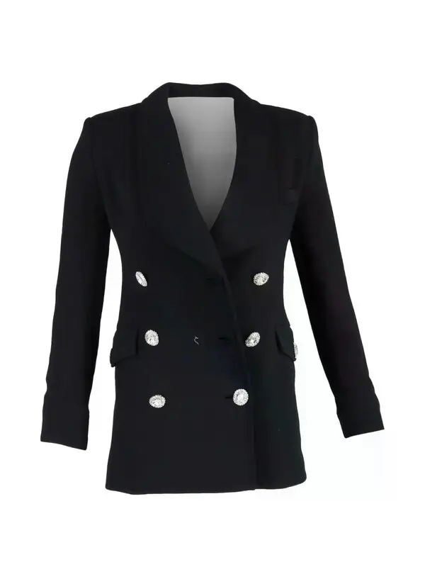 Alessandra Rich Crystal-button Double-breasted Blazer
