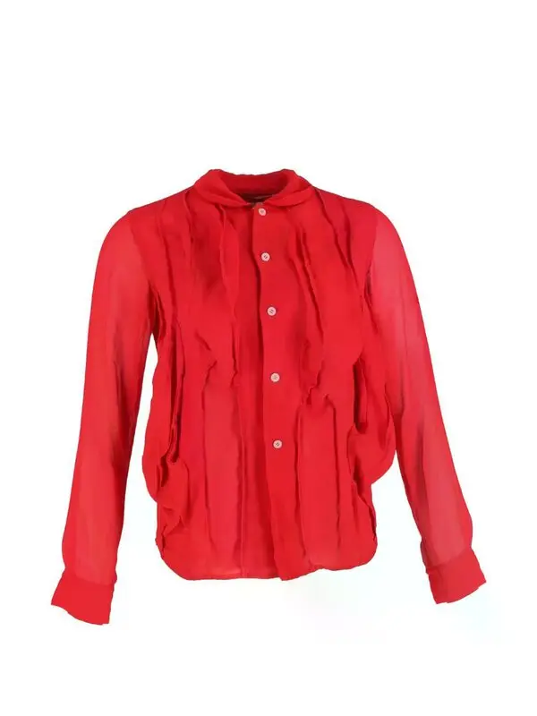 Comme Des Garçons Frilled Button-up Shirt