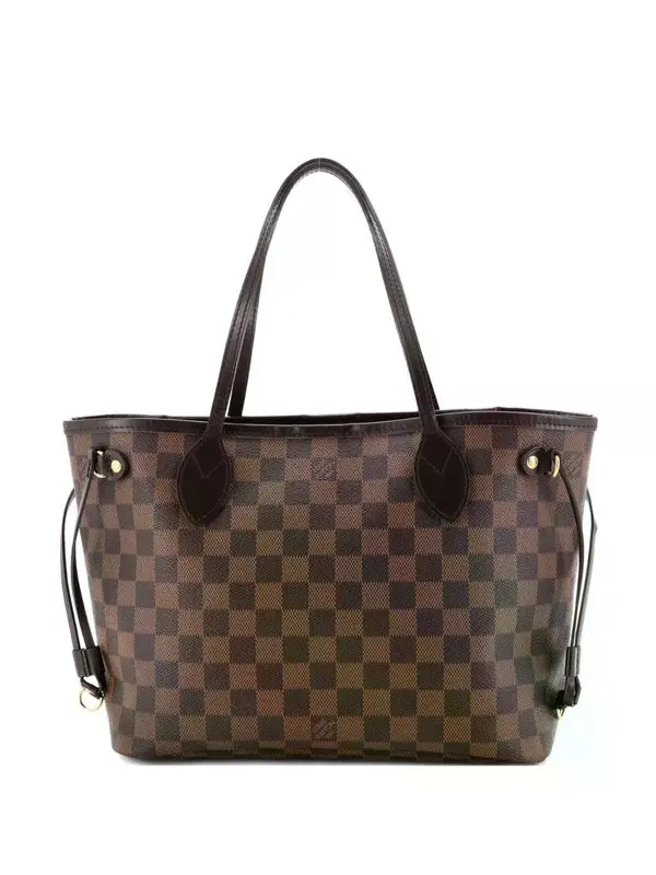 LOUIS VUITTON Neverfull Damier Pm Tote Bag - Brown
