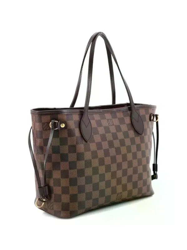 LOUIS VUITTON Neverfull Damier Pm Tote Bag - Brown