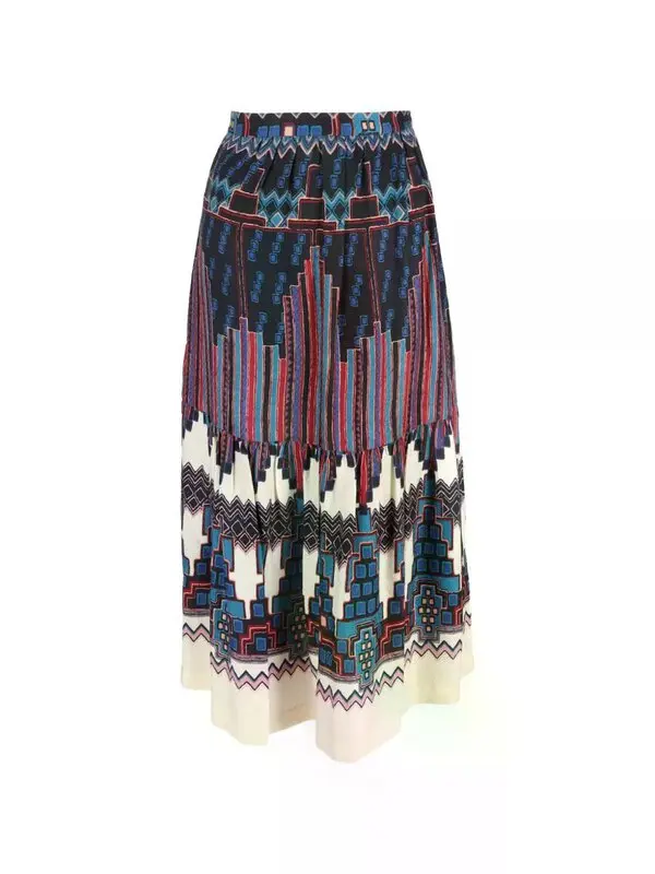 Ba&sh Printed Midi Skirt
