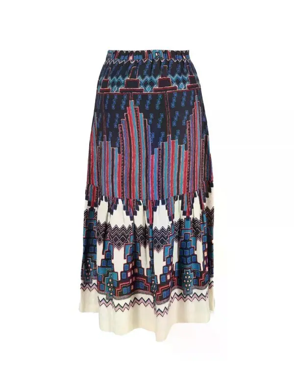 Ba&sh Printed Midi Skirt