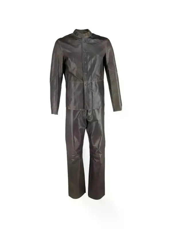 Giorgio Armani Leather Two-piece Suit