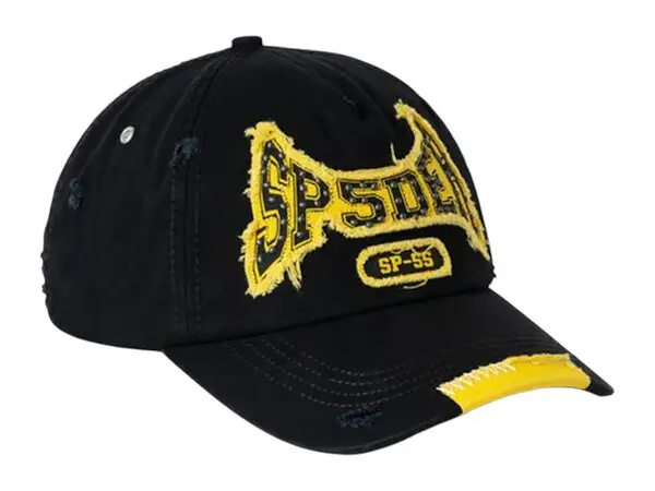 SP5DER T&f 6panel Cap - Black