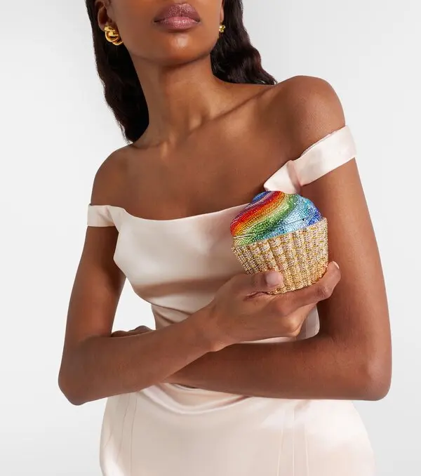 Judith Leiber Rainbow Cupcake Clutch