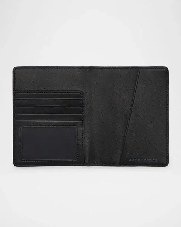 Marc Jacobs Pebble Leather Passport Holder - Black