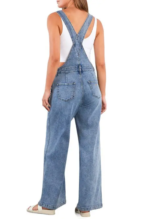 WASH LAB DENIM Lucky Denim Overalls - Atlantic Blue