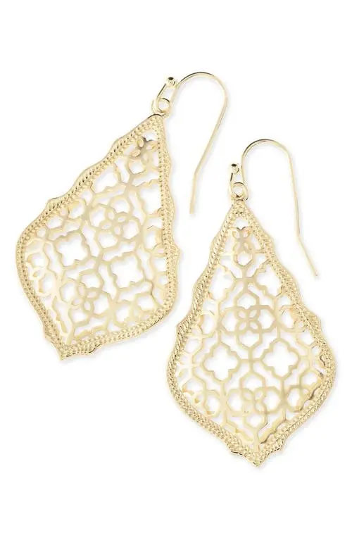 Kendra Scott Addie Drop Earrings - Gunmetal/gold