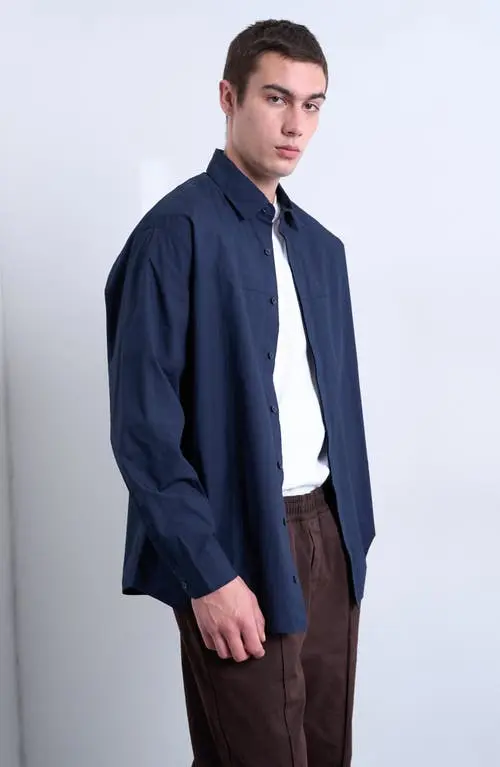 Topman Oversize Formal Cotton Button-up Shirt