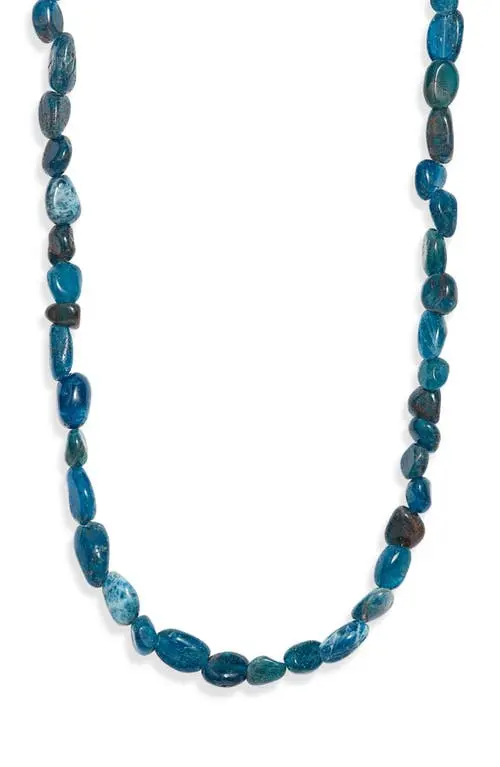 KIARA BY KI-ELE Xanthe Apatite Beaded Necklace - Blue
