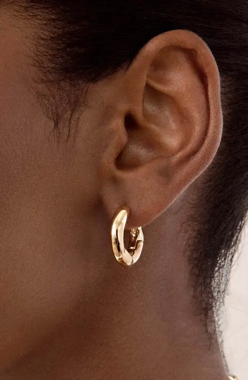 Ettika Mini Molten Hoop Earrings