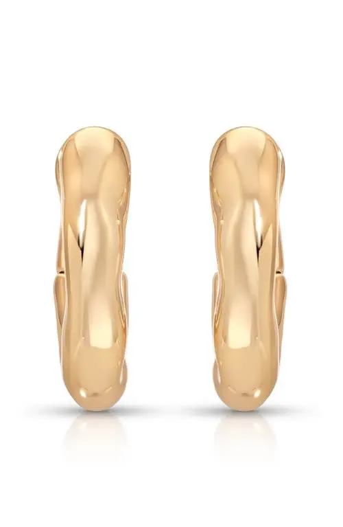 Ettika Mini Molten Hoop Earrings