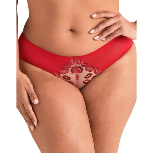 ADORE ME Bisou Cheeky Panties - Dark Red