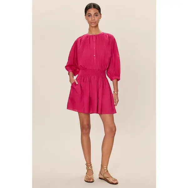 Rebecca Taylor Lilou Mini Dress - Fuchsia