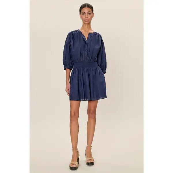 Rebecca Taylor Lilou Mini Dress - Maritime Blue