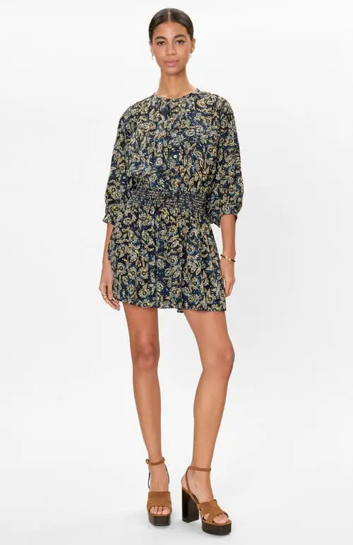 Rebecca Taylor Charlene Mini Dress - Navy Multi