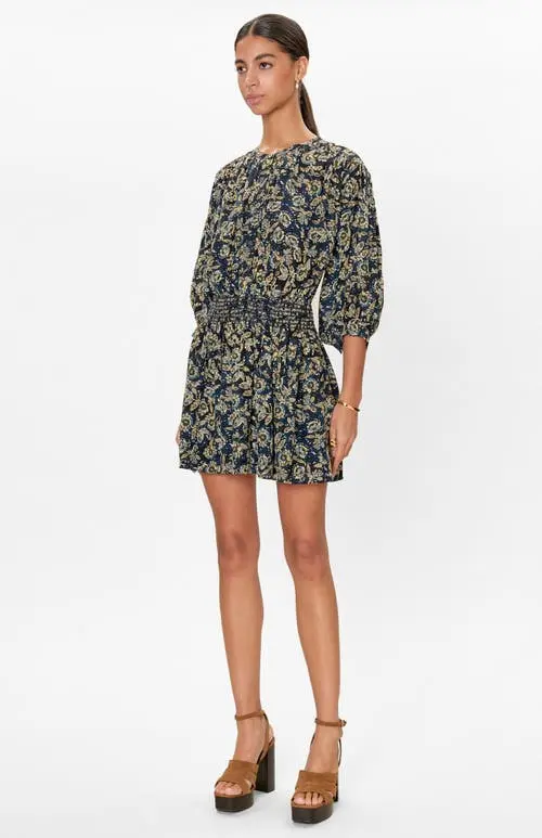 Rebecca Taylor Charlene Mini Dress - Navy Multi