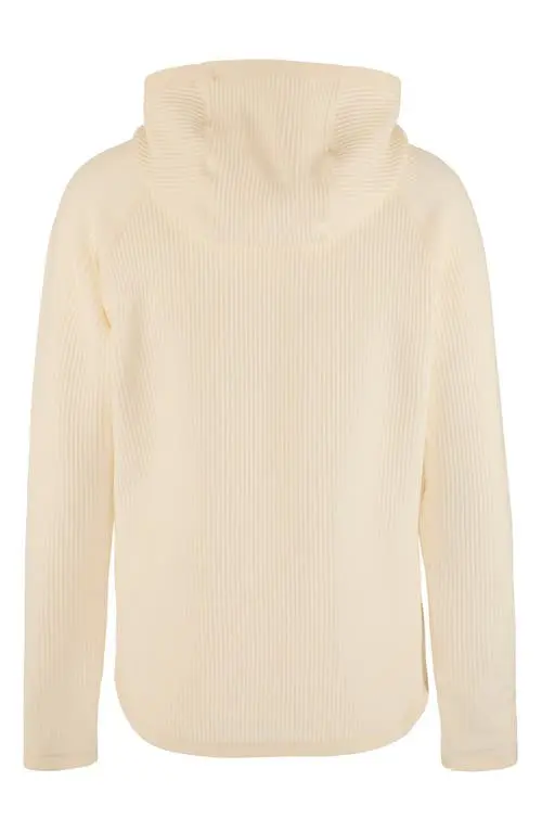 CRAFT Grid-textured Hoodie With Raglan Sleeves - Tofu