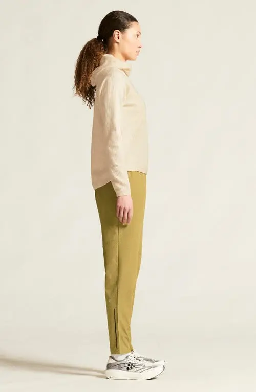 CRAFT Grid-textured Hoodie With Raglan Sleeves - Tofu