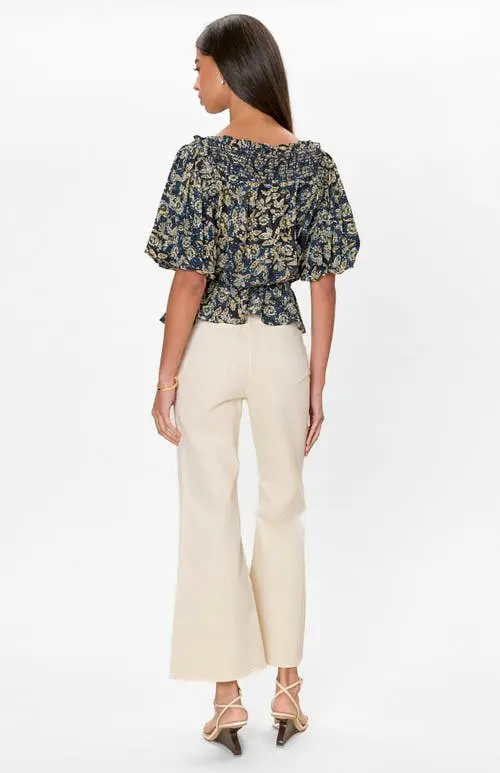 Rebecca Taylor Charlene Smocked Top
