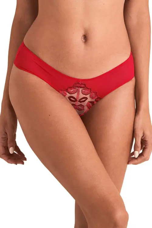 ADORE ME Bisou Cheeky Panties - Dark Red