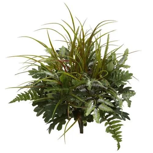 NEARLY NATURAL 28-in Mix S Artificial Plant - Green