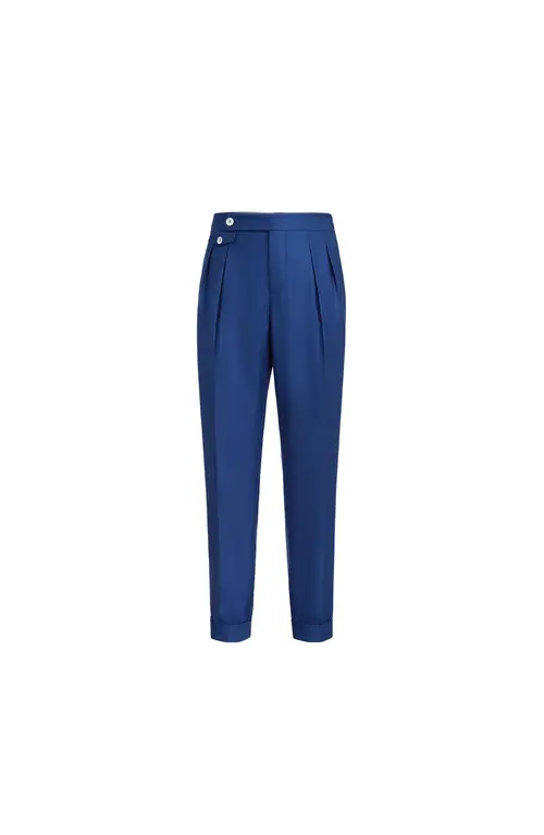 Brunello Cucinelli Cashmere And Silk Trousers - Avio Blue