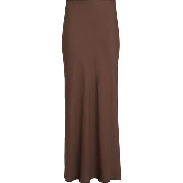 Brunello Cucinelli Bias-cut Maxi Skirt - Cocoa