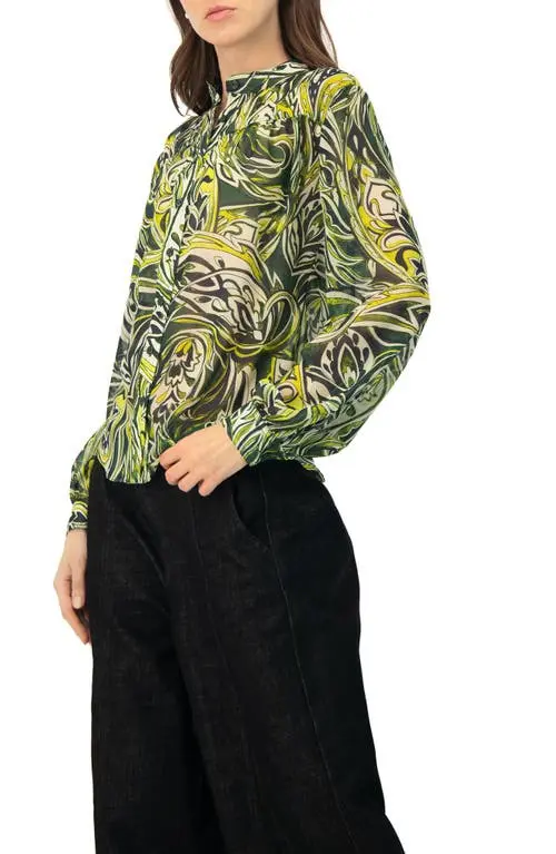 IVONNE Printed Blouse