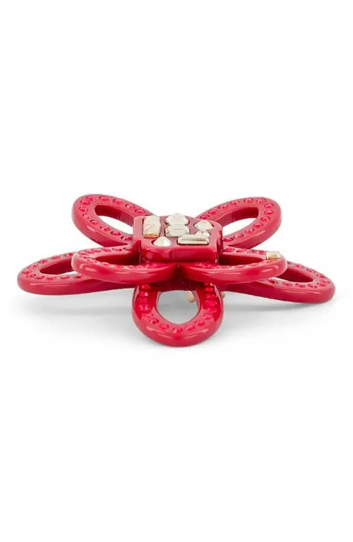 Alexandre De Paris Tango Embellished Barrette - Red